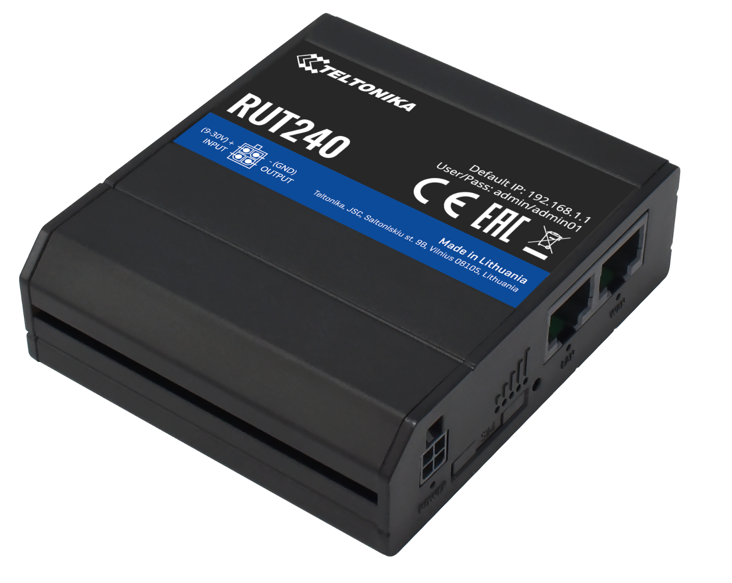 Teltonika RUT240 AF 4G/LTE Industrial Cellular Router | RUT2400AU000 ...