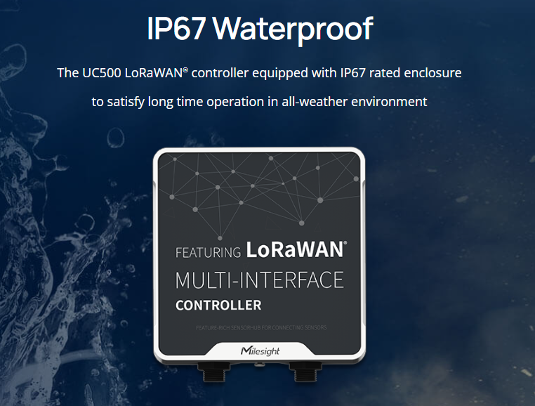 Milesight UC501 LoRaWAN IoT Controller | Solar-Powered Rechargeable ...