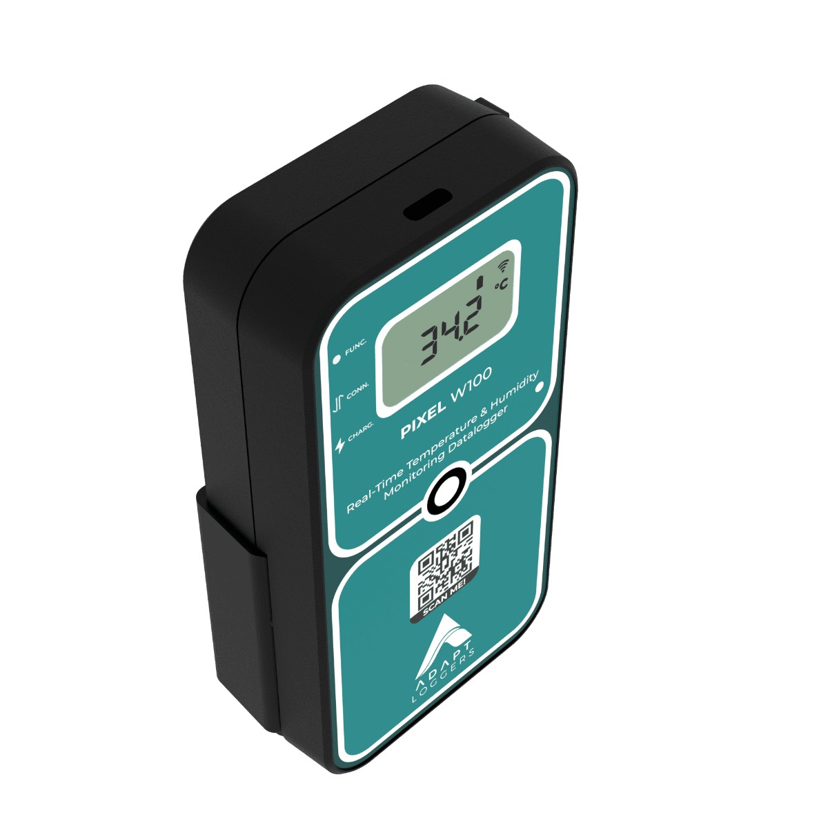 ADAPT Ideations Pixel W100 Wireless Real-Time Temperature and Humidity ...