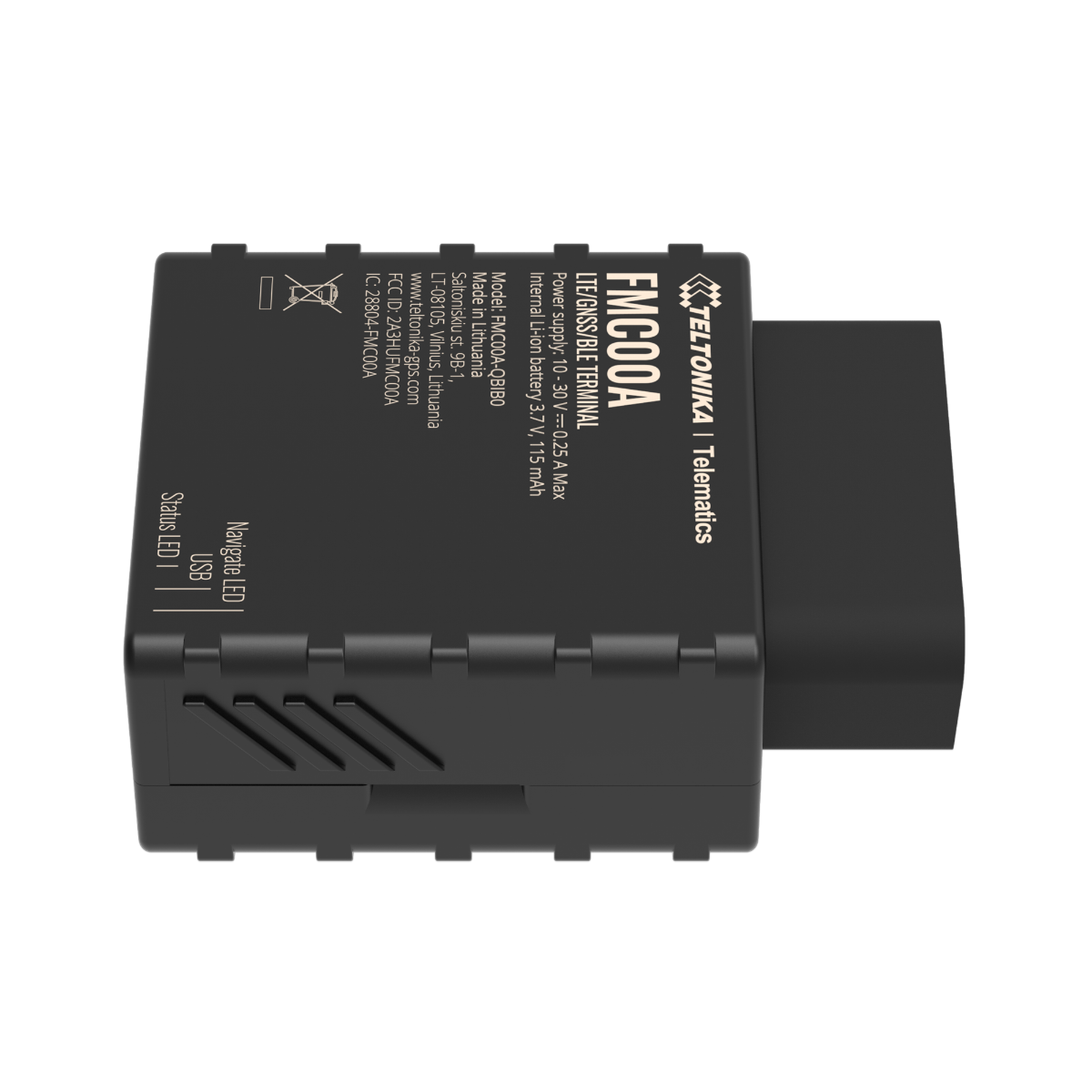 Teltonika FMC00A 4G/LTE Cat 1 OBD-II GPS Tracker | BT/BLE 4.0 | GPS ...