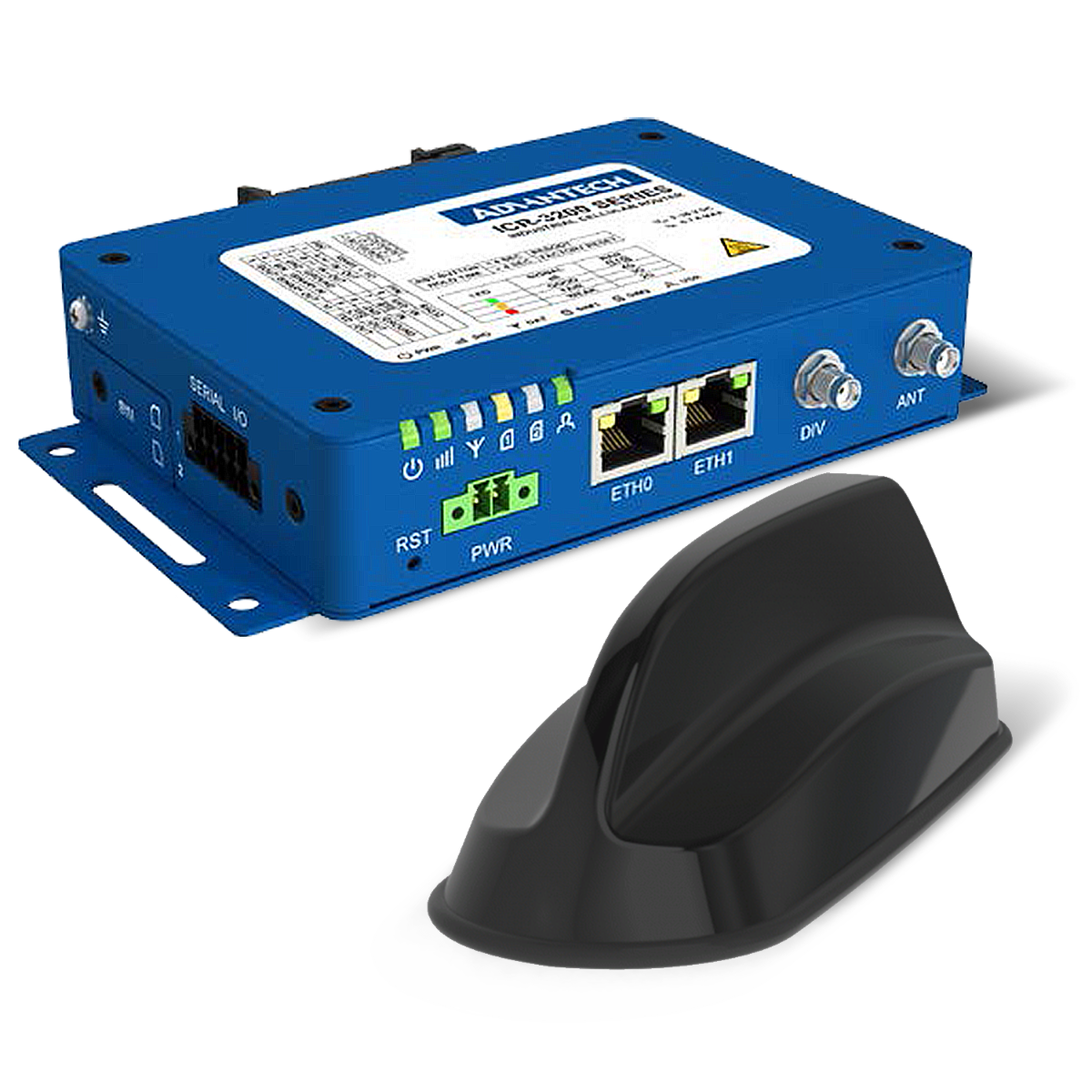 TFL + Advantech B+B ICR-3241W 4G LTE Router & Gateway AVL Vehicle Mount ...