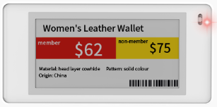 Minew DS021Q 2.13 in. Digital Display | BLE 5.0 | NFC Wake Up | Black ...