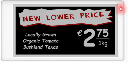 Minew DS035R 3.5 in. Ultra-Thin Digital Display | BLE 5.0 | NFC Wake Up ...