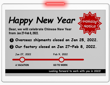 Minew DS116R 11.6 in. Ultra-Thin Digital Display | BLE 5.0 | NFC Wake ...